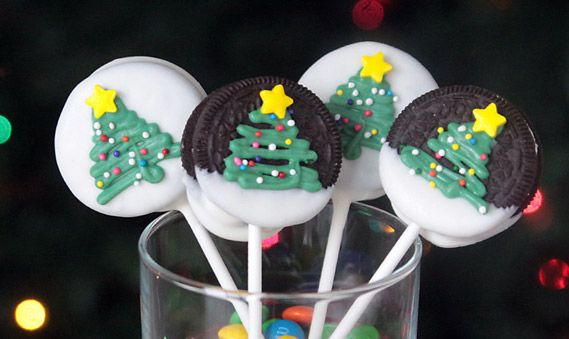 Oreo Pops navideñas - Todo Bonito